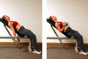 Preseason Strength Training: Decline Dumbbell Biceps Curl | SKI