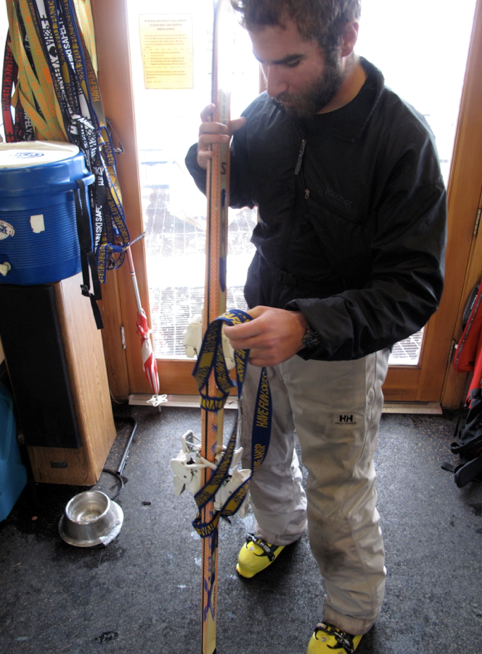 How to Carry Your Skis on a Bootpack