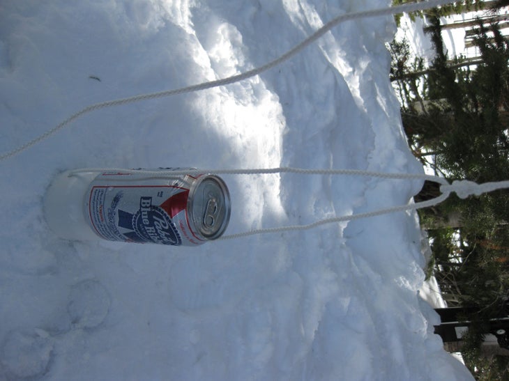 How to Build a Snowbank Beer Storage System
