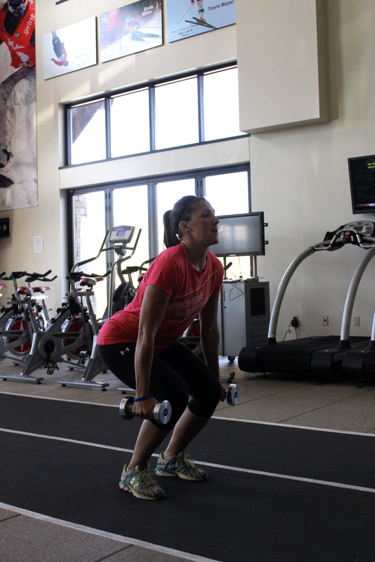 Pre-Season Workout with Jen Hudak: Weighted Dumbell Jumps