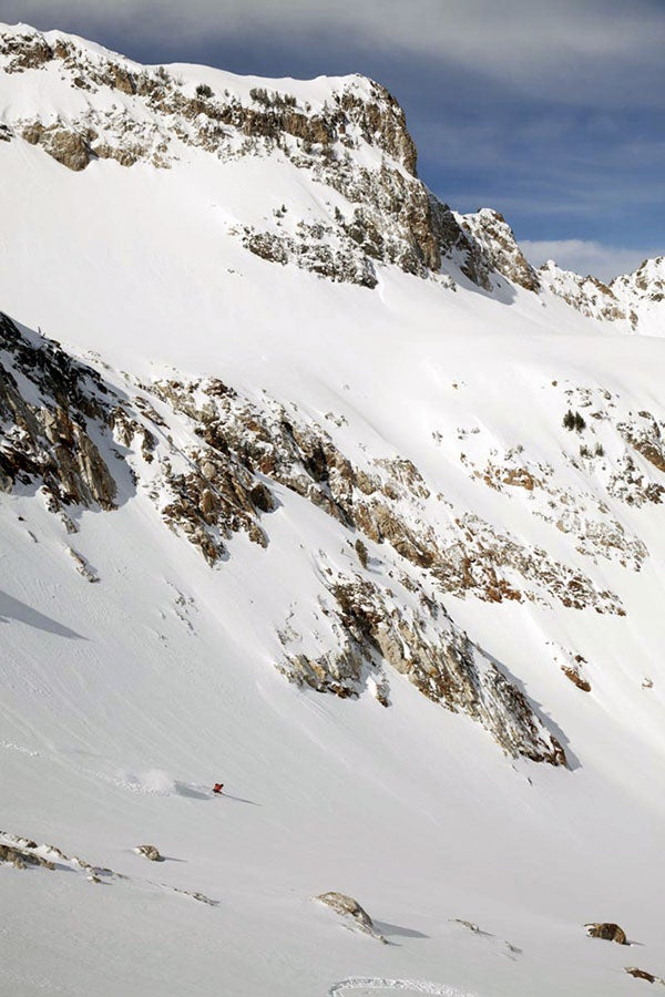 Skiing the Sawtooths