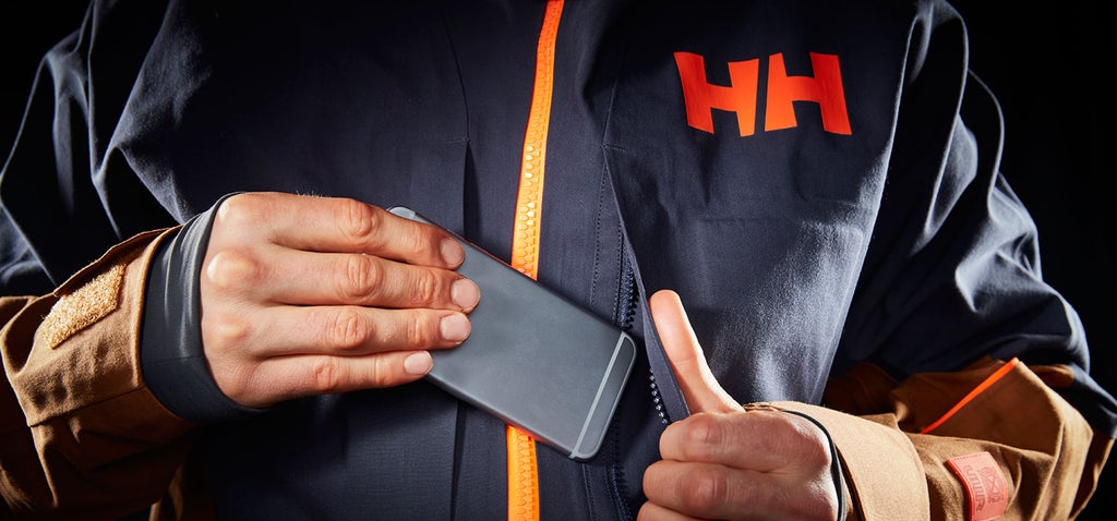 The best jacket to keep you warm and your cellphone charged.
