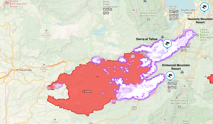 Tahoe Fire Threatens Heavenly, Closes National Forests | SKI