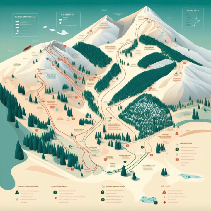 Ski Resort Maps Generated by Midjourney AI | SKI