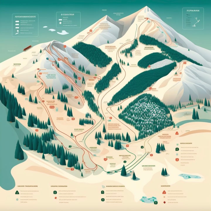 Ski Resort Maps Generated by Midjourney AI | SKI