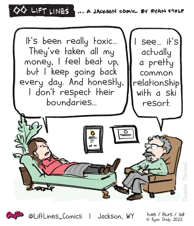 Ryan Stolp Brings Humor to Ski Culture in 'Lift Lines' Comic | SKI