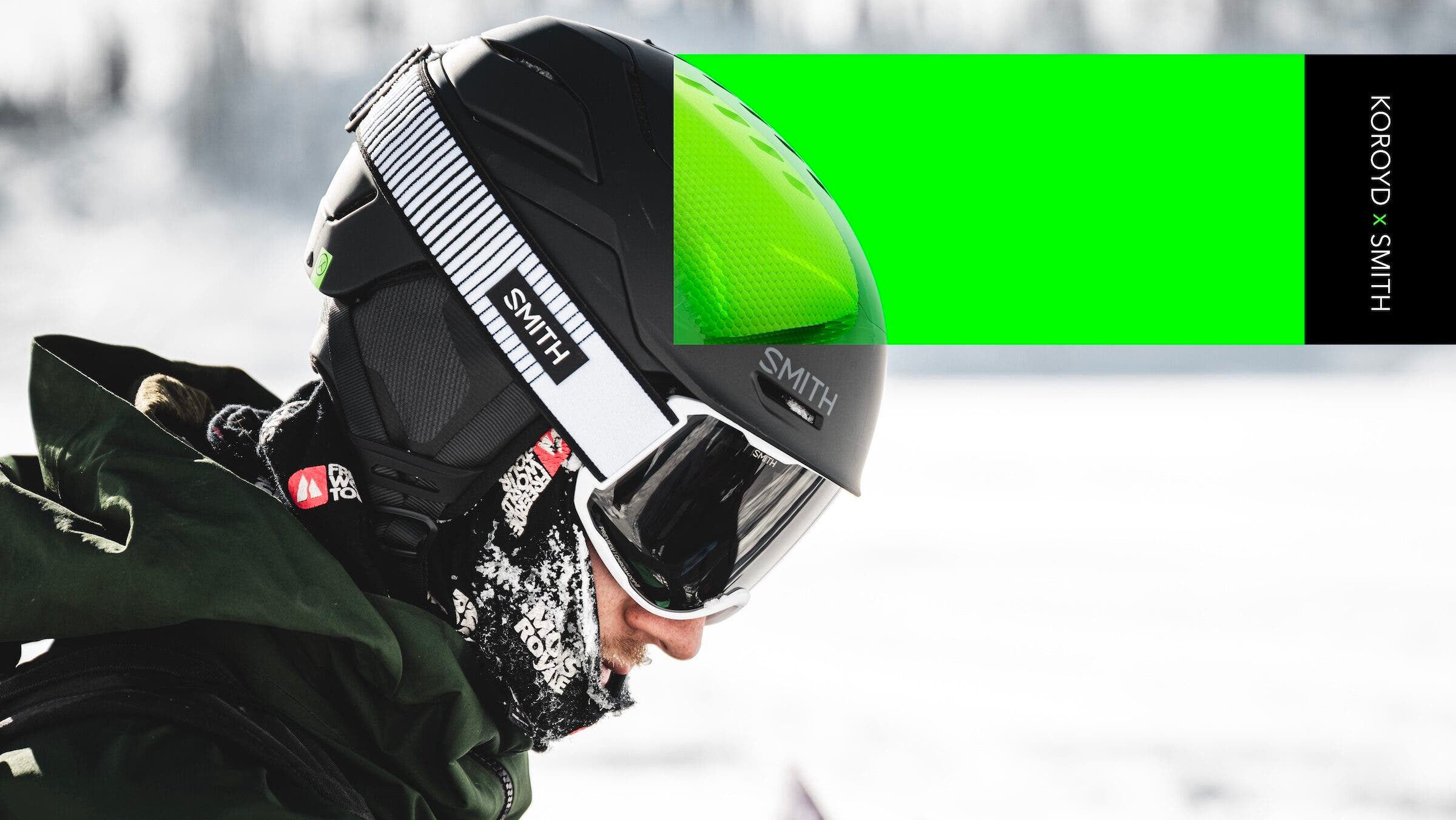 high tech ski helmet